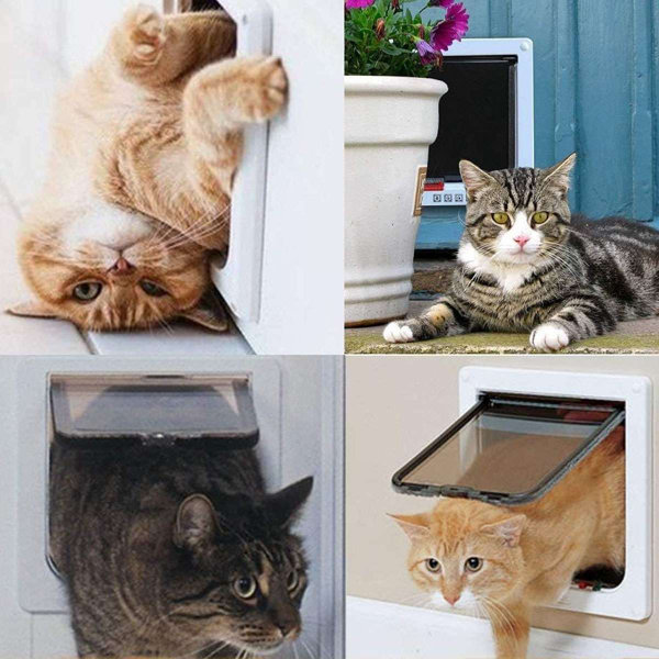 Deago Large Cat Flap Door Interior Door Pet Door for Cat Exterior Door ...