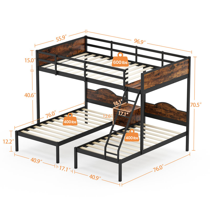 Mason & Marbles Ceres Full / Double 69'' Steel Bed Frame | Wayfair