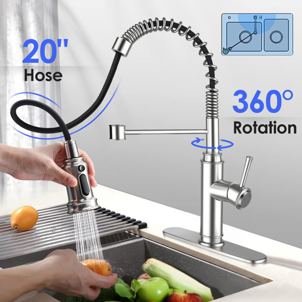 YZZY Pull Down Kitchen Faucet - Wayfair Canada