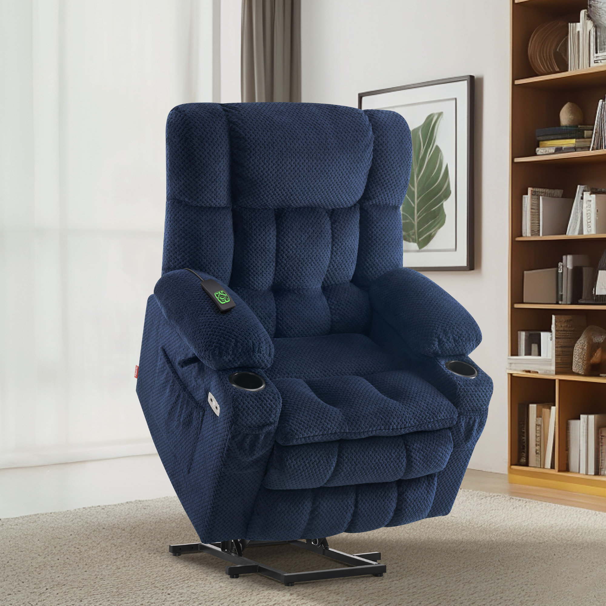 Latitude Run® Dual Motor Power Recliner Lift Chair with Massage and ...