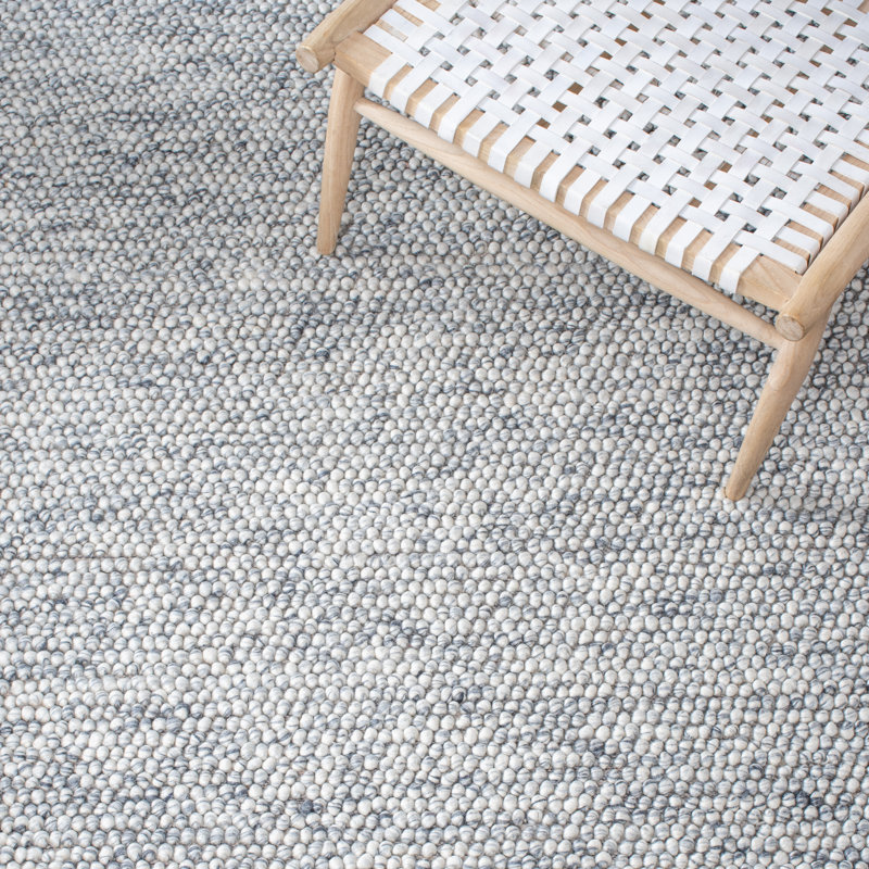 Elle Handmade Light Grey / Ivory Rug & Reviews | Birch Lane