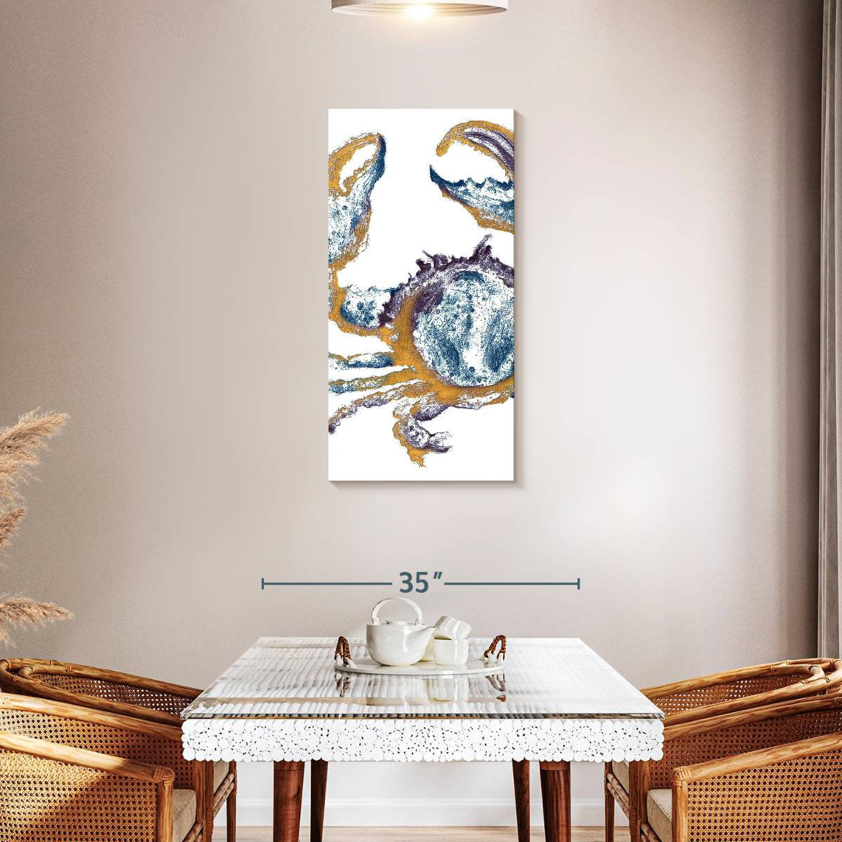 Lark Manor™ Surf Side Golden Blue Crab | Wayfair