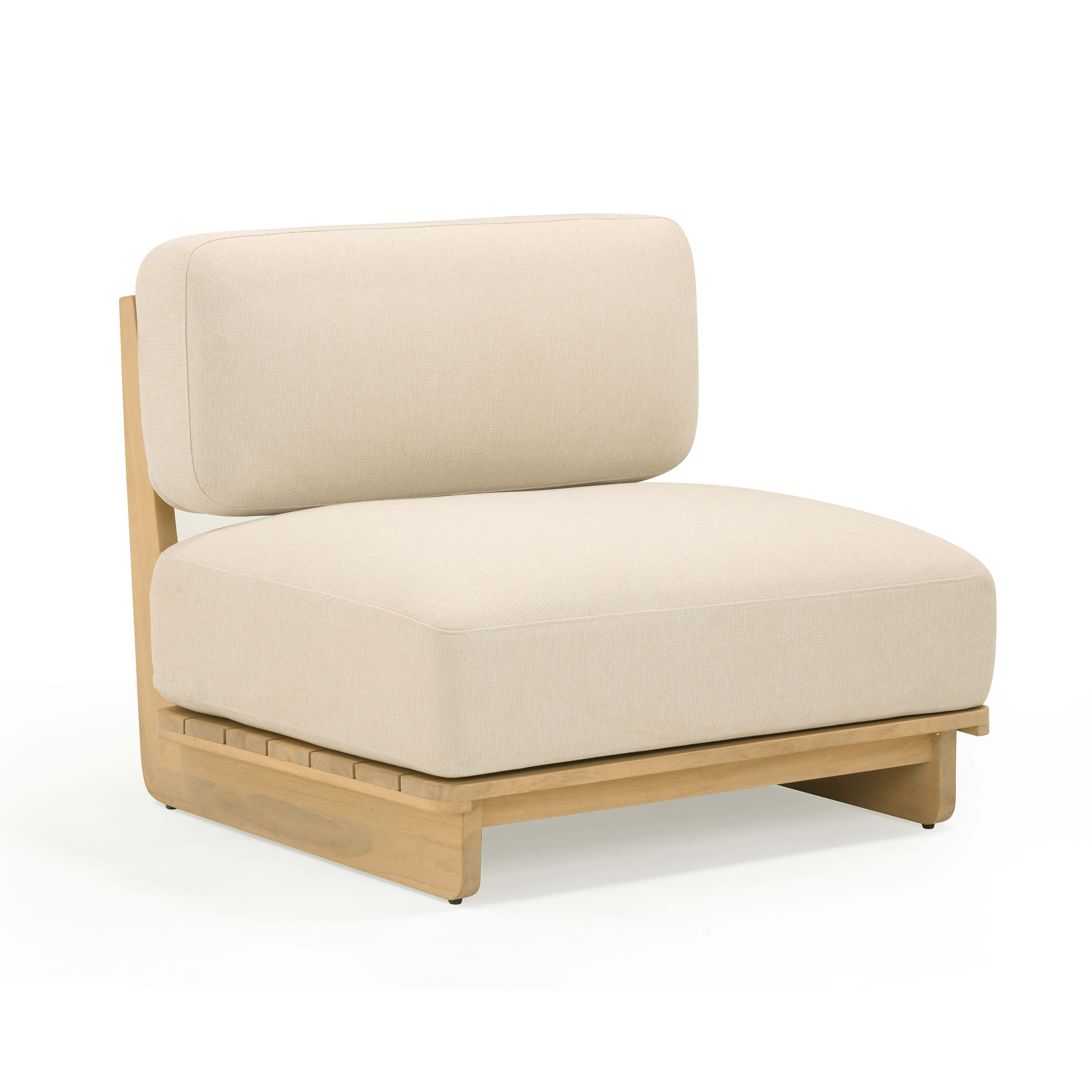 TOV Furniture Reavan Cream Outdoor Lounge Chair | Wayfair