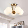 Hokku Designs 5-Lights Semi Flush Mount Ceiling Light Fixture Bend ...