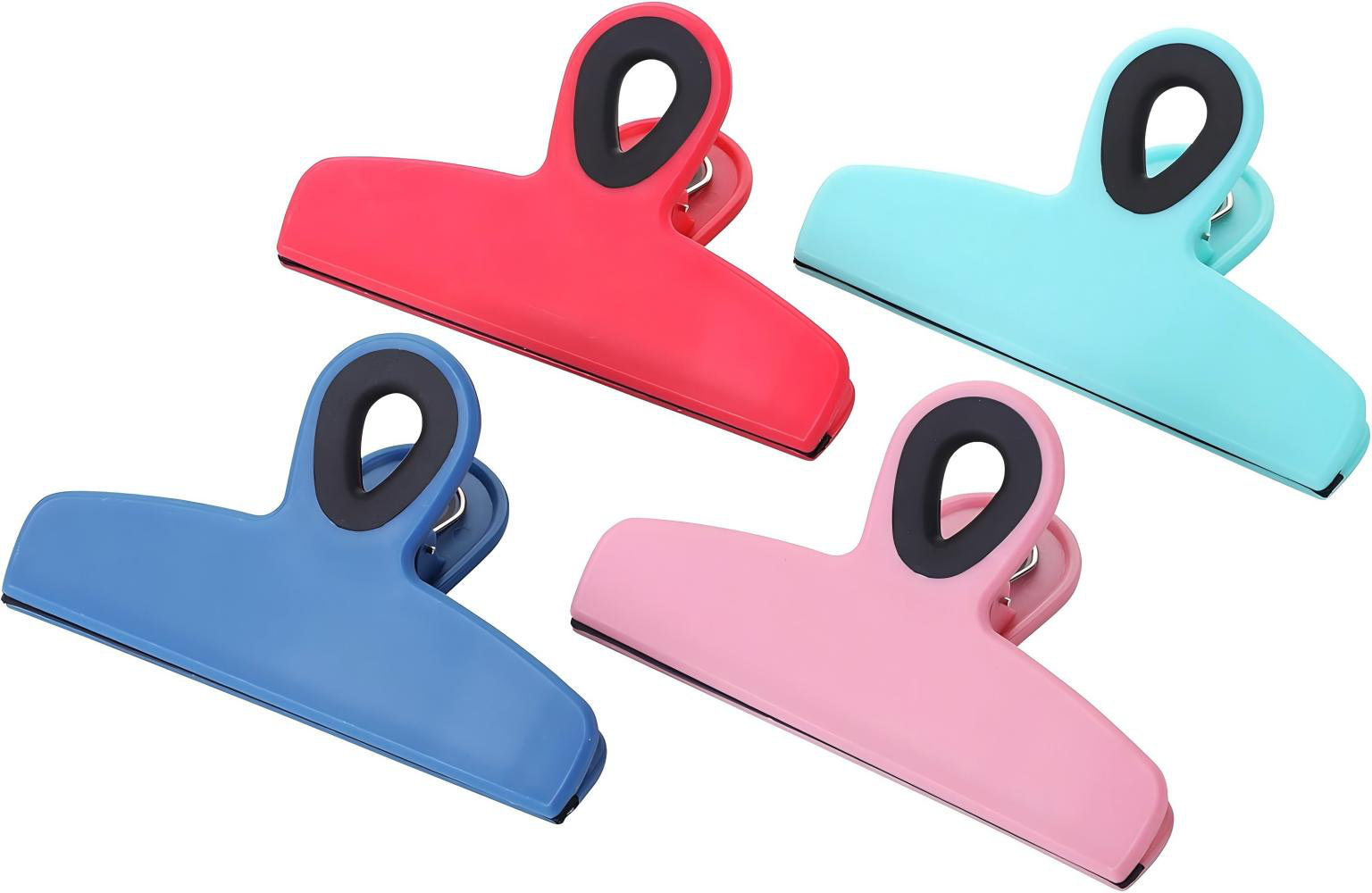 Rebrilliant Chip Bag Clips, Magnetic Clips, 4 Pack, 5 Inches Wide ...