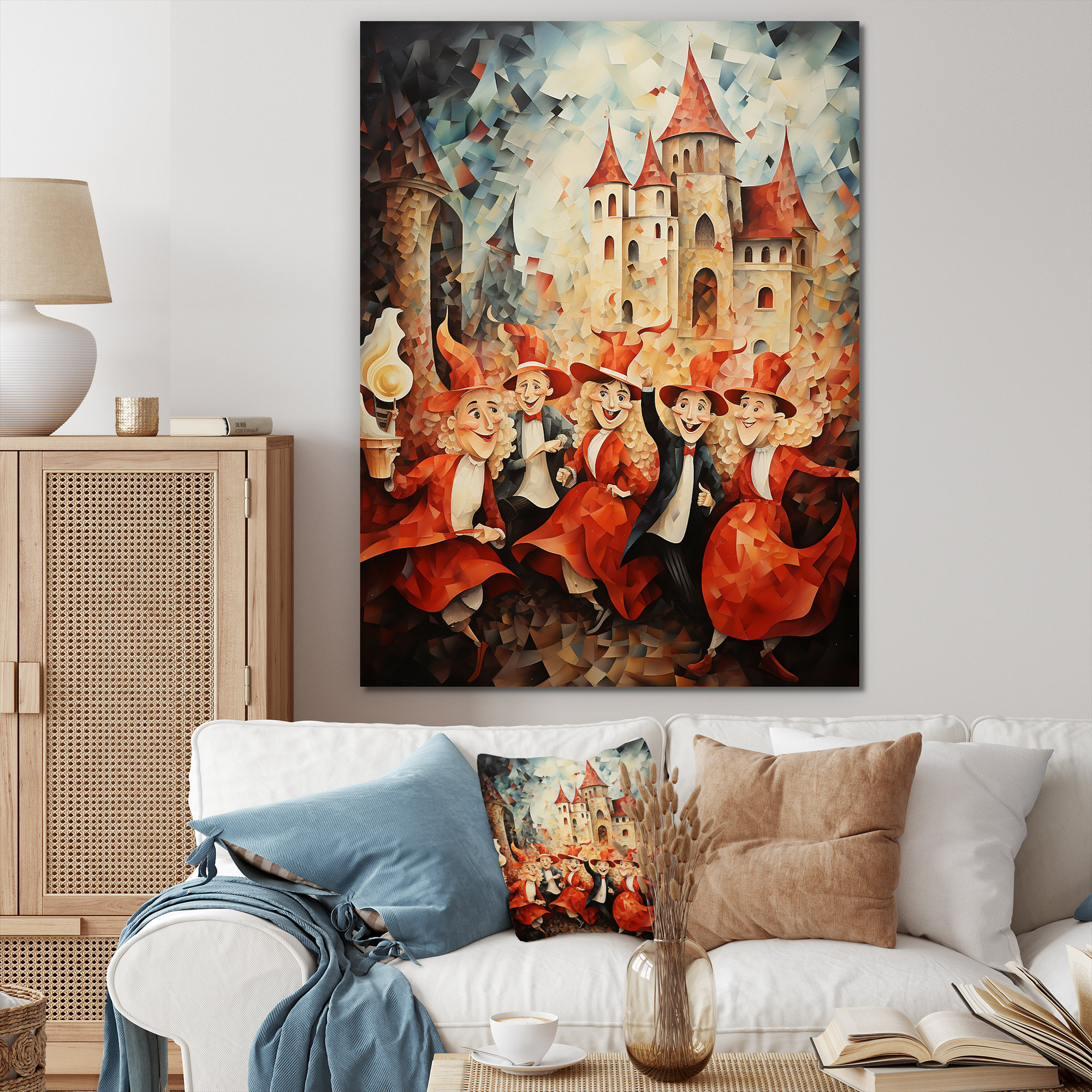Winston Porter Fantasy Castle Dance In Spain Framed On Canvas Print ...