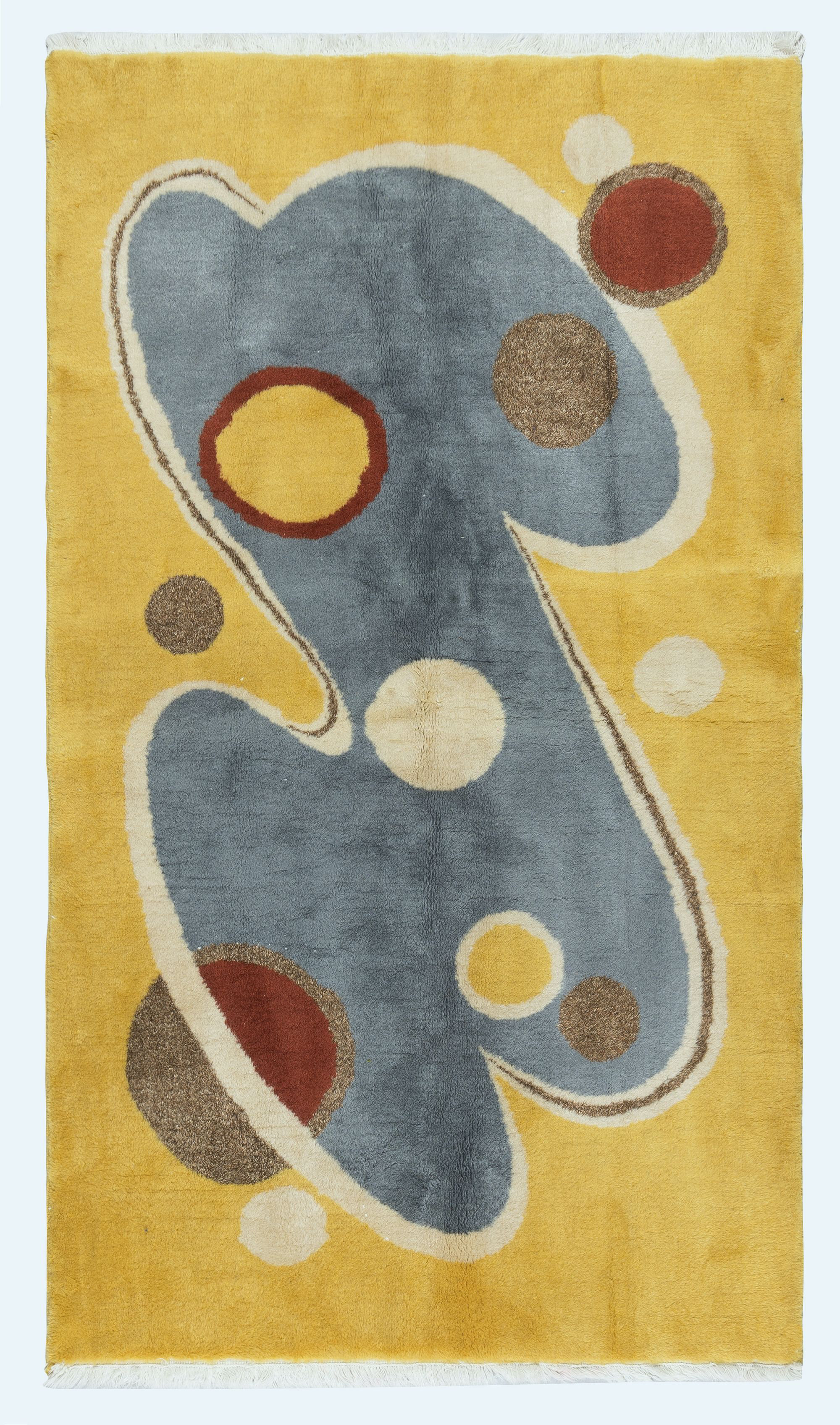 Orren Ellis Vintage Handmade Turkish Rug Designed by Singer and Artist ...