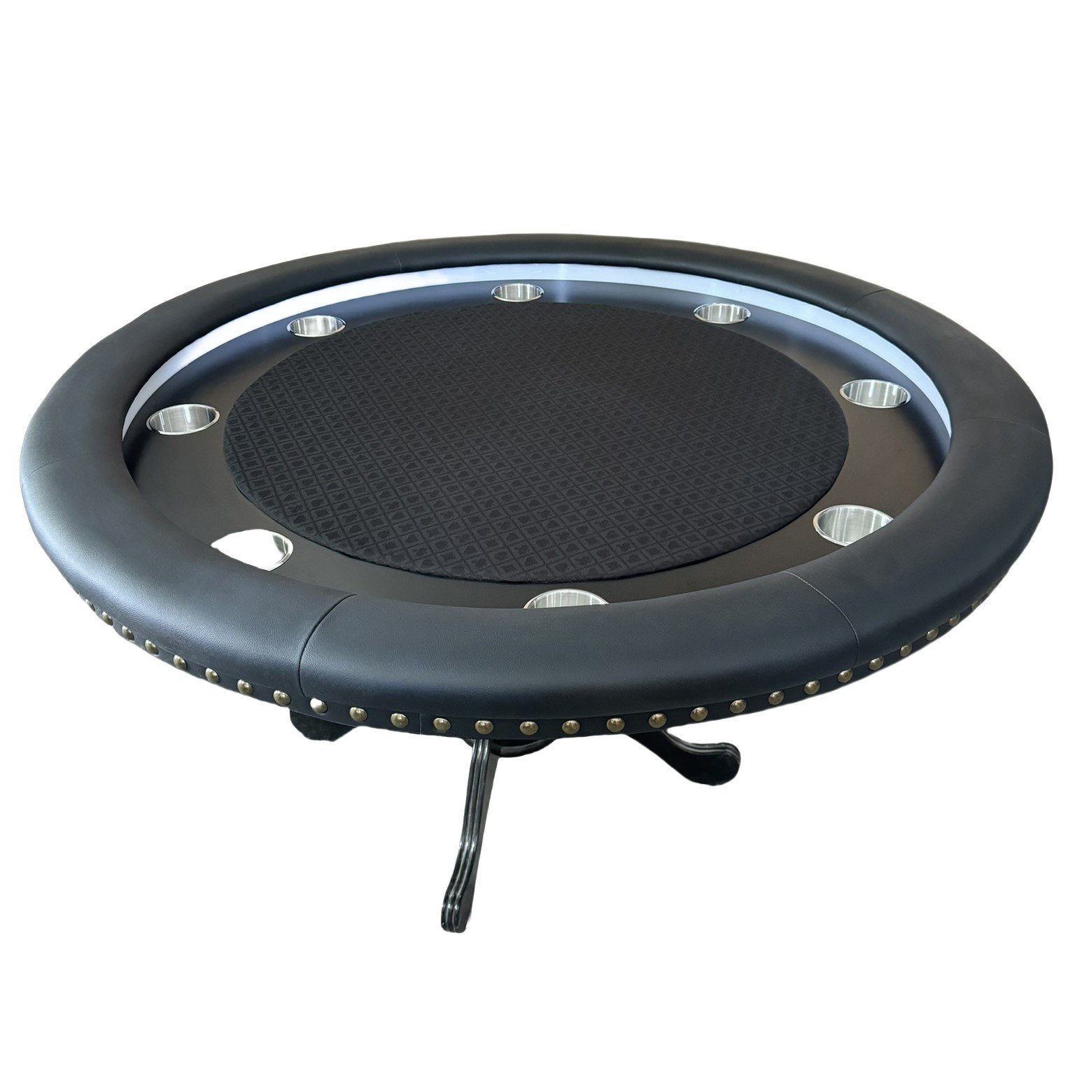 IDS Online Corp LED Round Poker Table with Jumbo Size Cupholder Speed ...