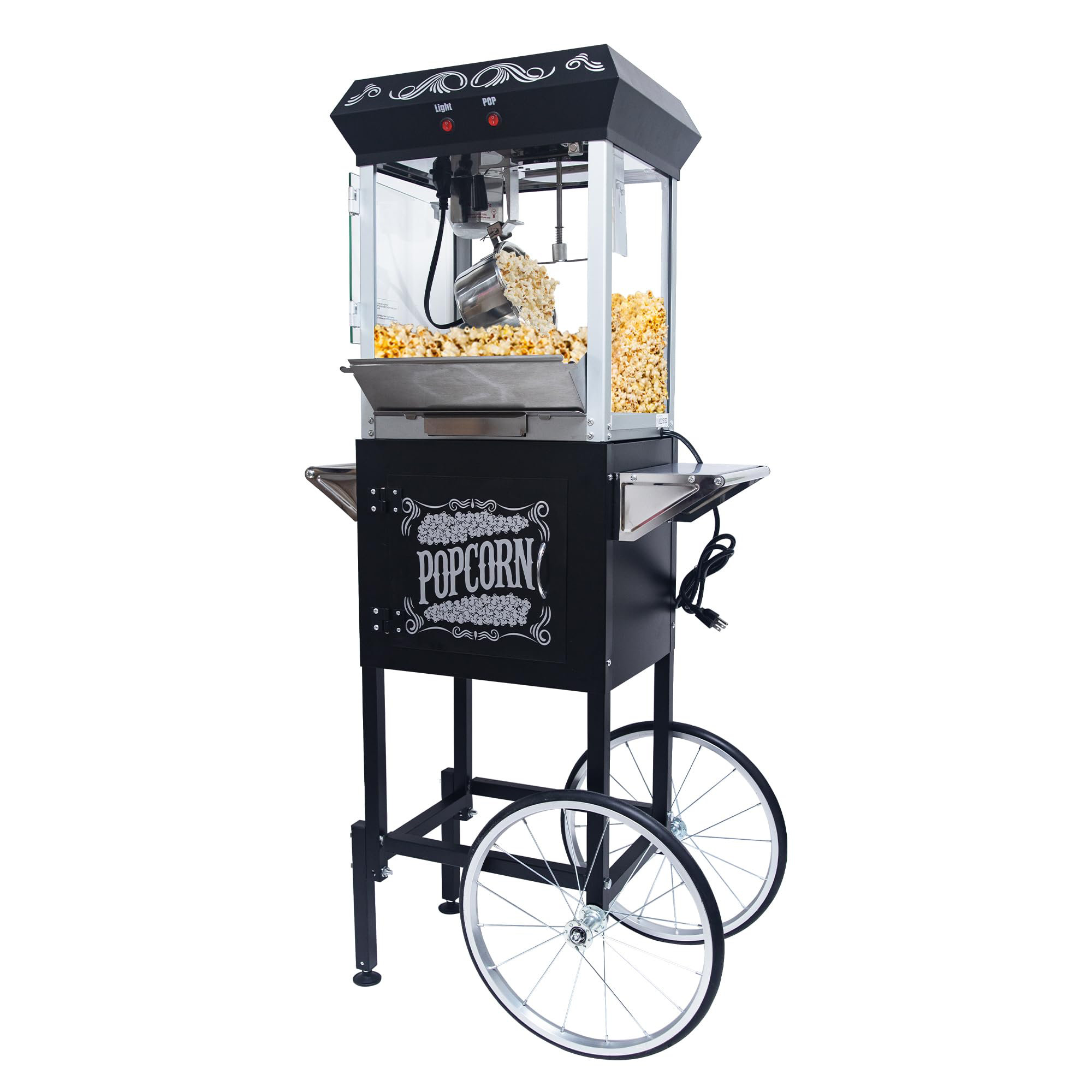 Garwarm Vintage 8 Oz. Popcorn Machine With Cart | Wayfair