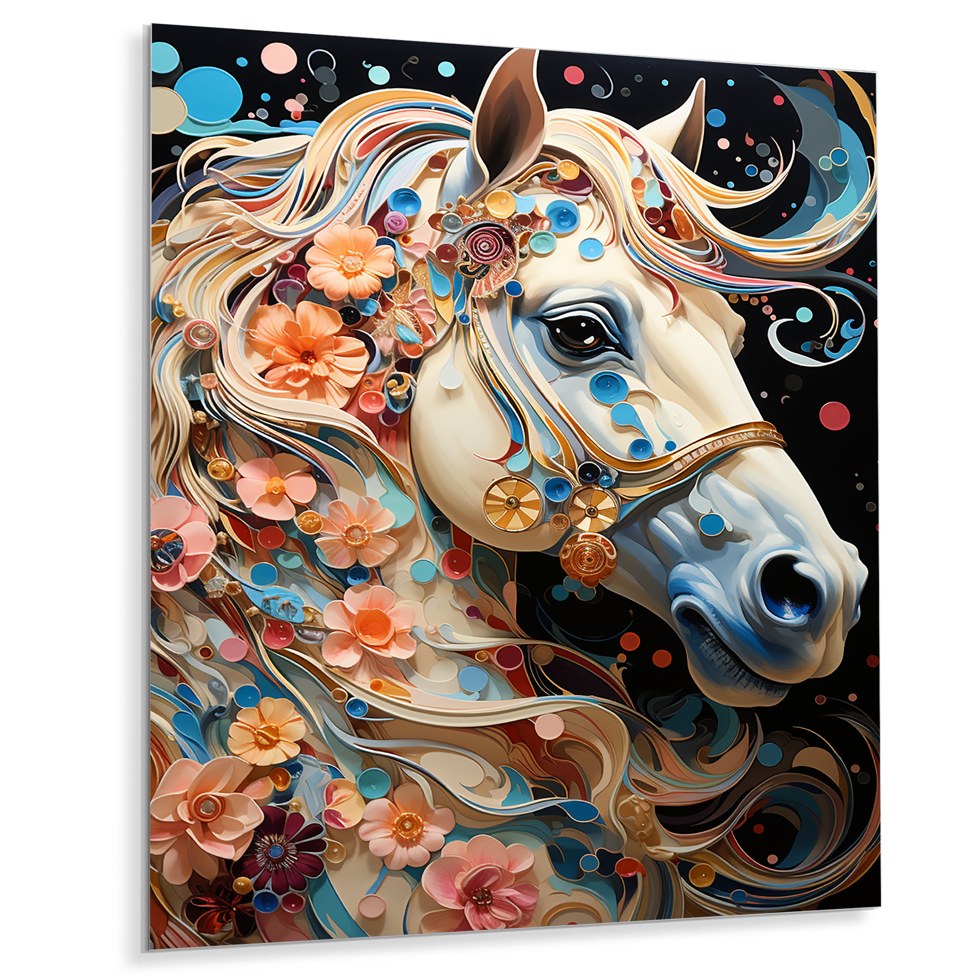 Red Barrel Studio Carousel Whirling Wonder Pointillism I - Cityscapes ...