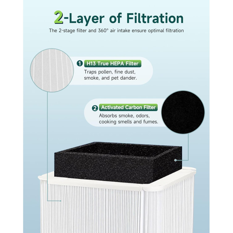 Future Way 211+ Replacement Filter for Blue Pure 211+ Air Purifier (Non ...