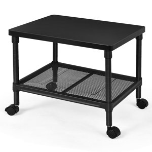 clihome 16'' H x 19'' W Printer Stand with Wheels | Wayfair