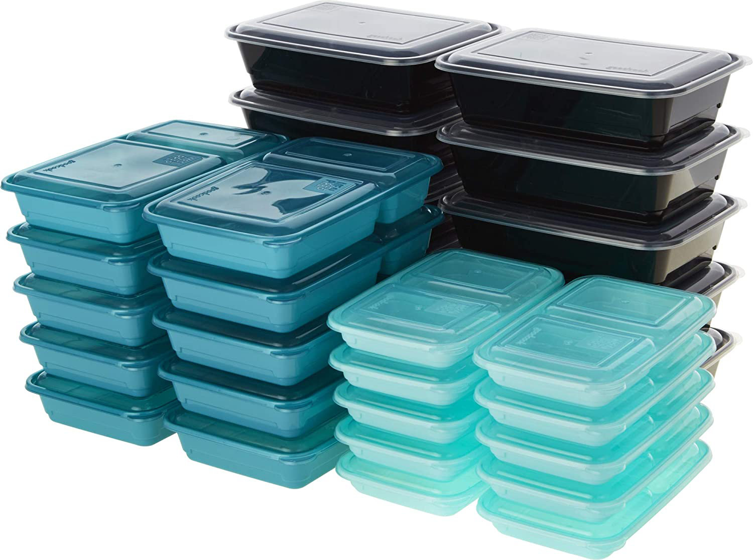 Prep & Savour GoodCook Meal Prep BPA Free Assorted 60pc Container Set ...
