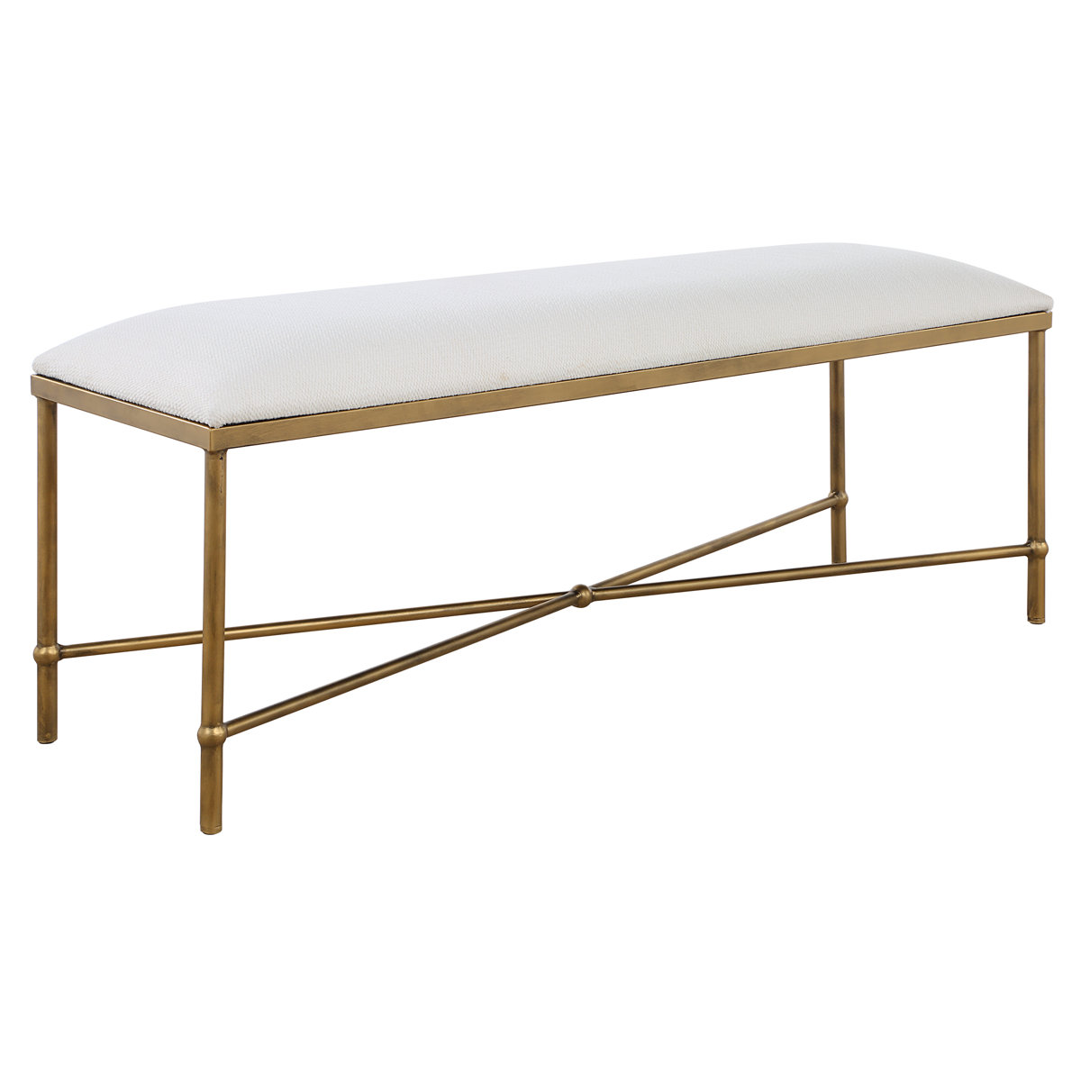 Uttermost Avenham Gold Bench | Perigold