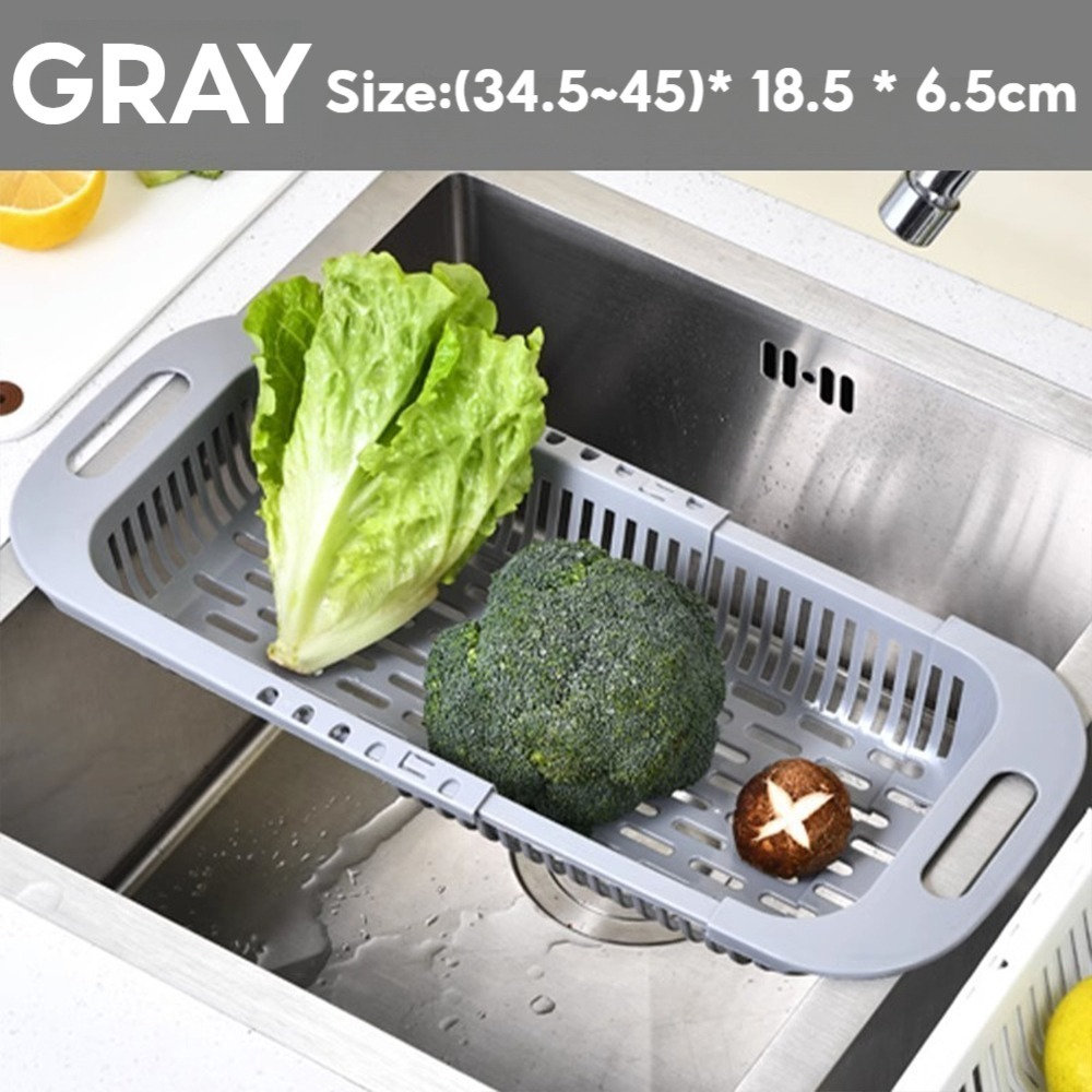 frler Extendable Over The Sink Colander Fruits And Vegetables Drain ...
