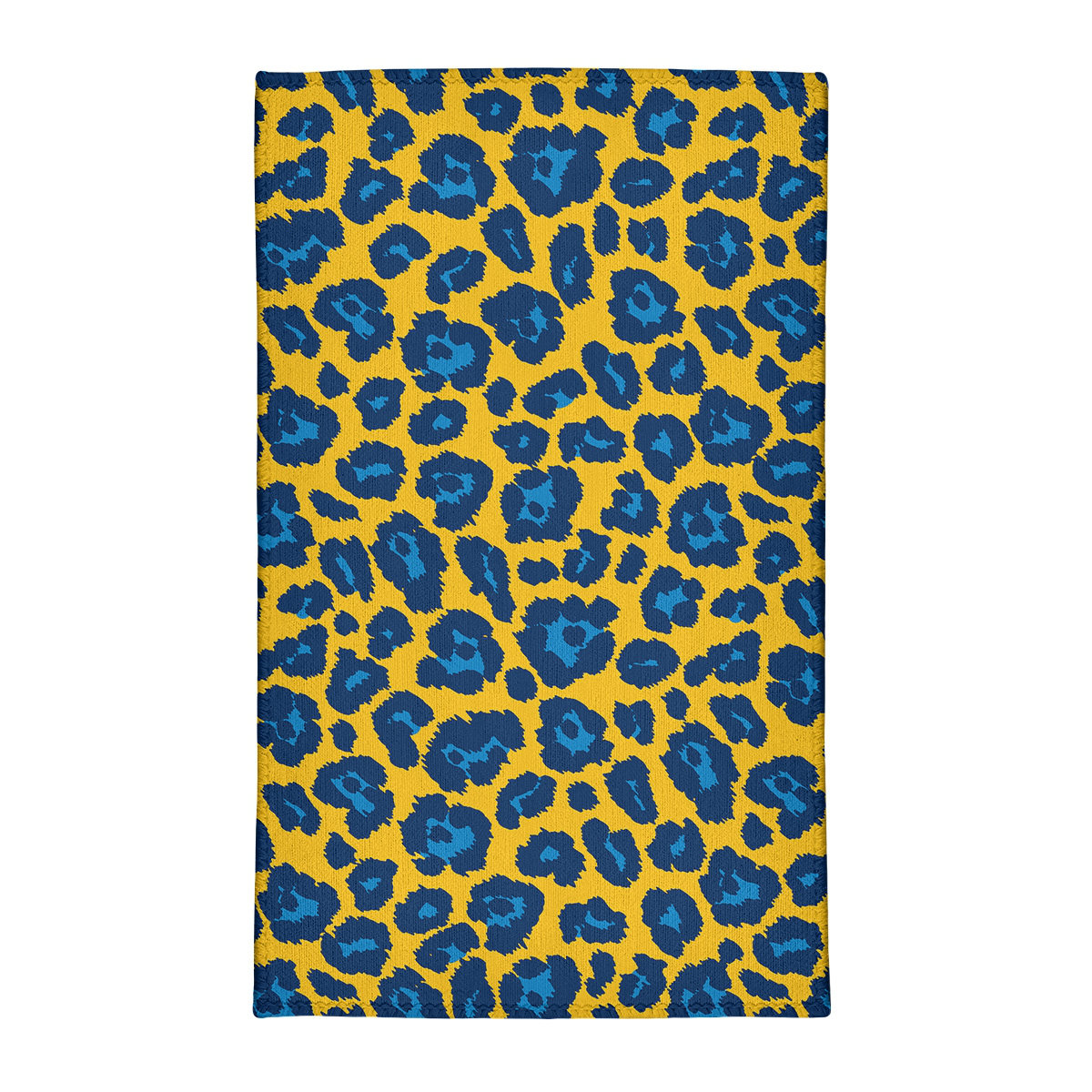 East Urban Home Animal Print Yellow/Blue Area Rug | Wayfair