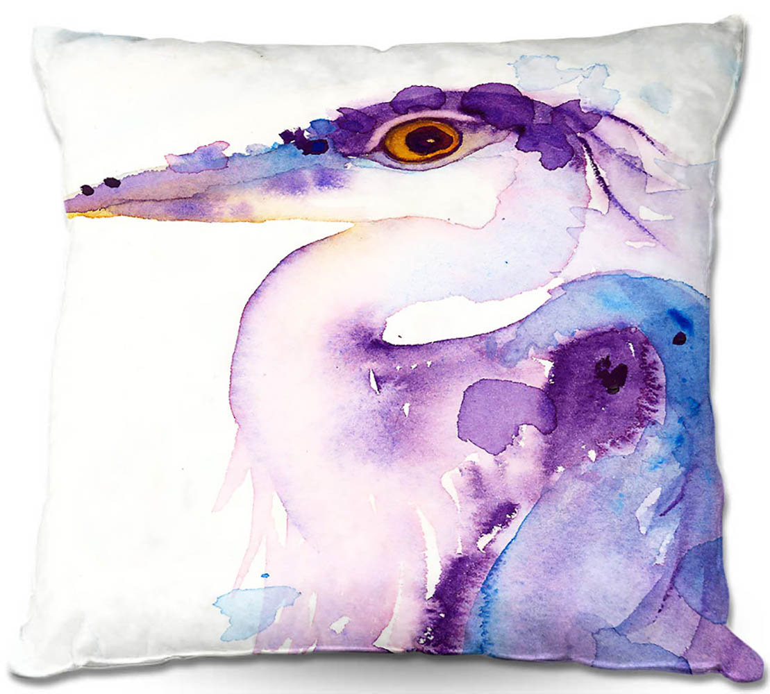 DiaNoche Designs Couch Colorful Reflection Sea Bird Throw Pillow | Wayfair