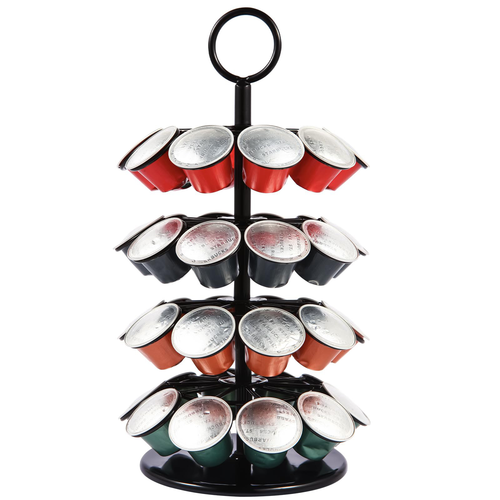 TUHOME FURNITURE LLC Storage For 40 Coffee Pods, Rotatable Capsule ...