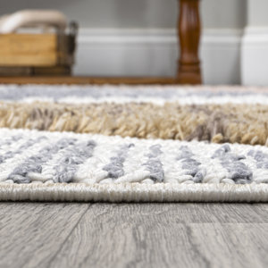 Corrigan Studio® Aileen Geometric Scandi Colorblock Carved Area Rug ...