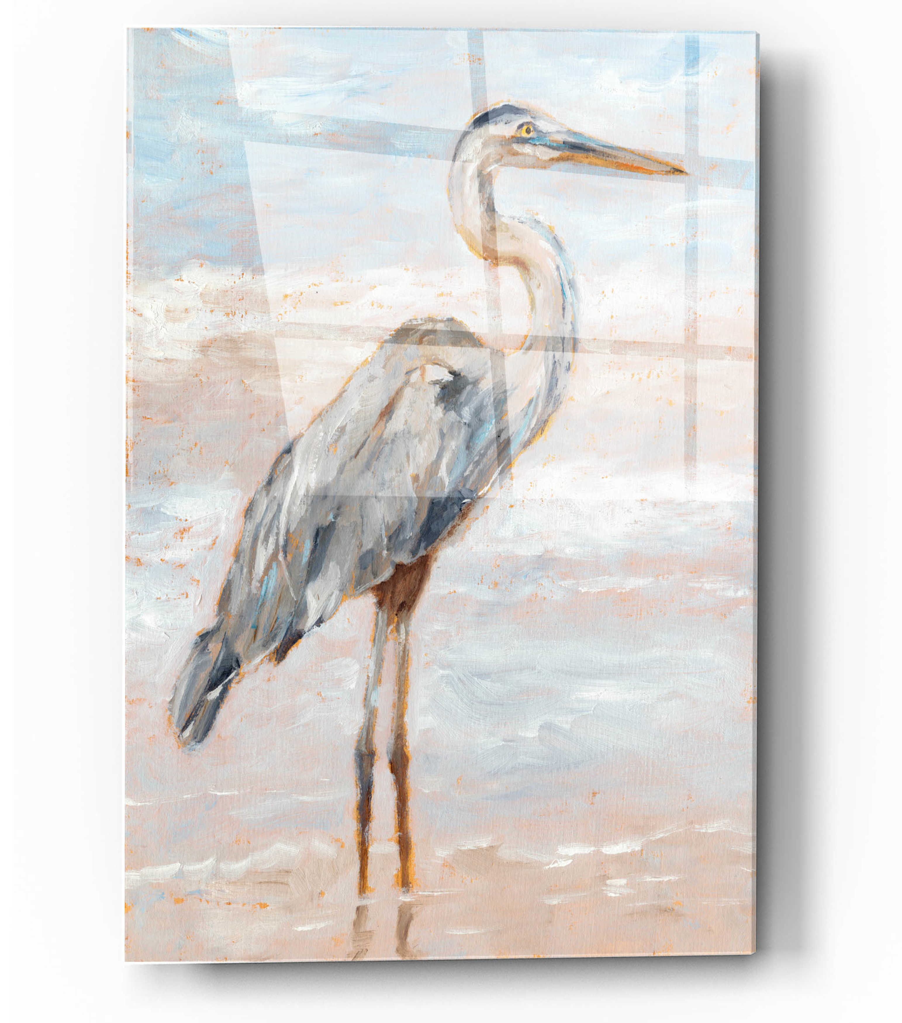 Longshore Tides "Beach Heron I" By Ethan Harper, Acrylic Glass Wall Art ...