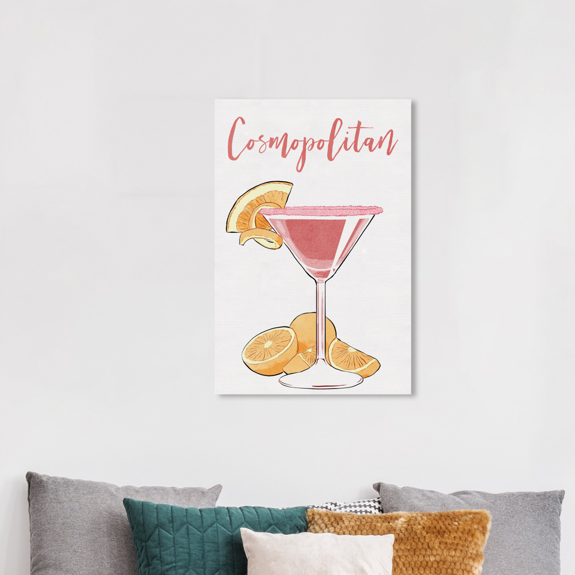 Bay Isle Home™ Bay Isle Home Canvas 'Drinks And Spirits Crimson ...