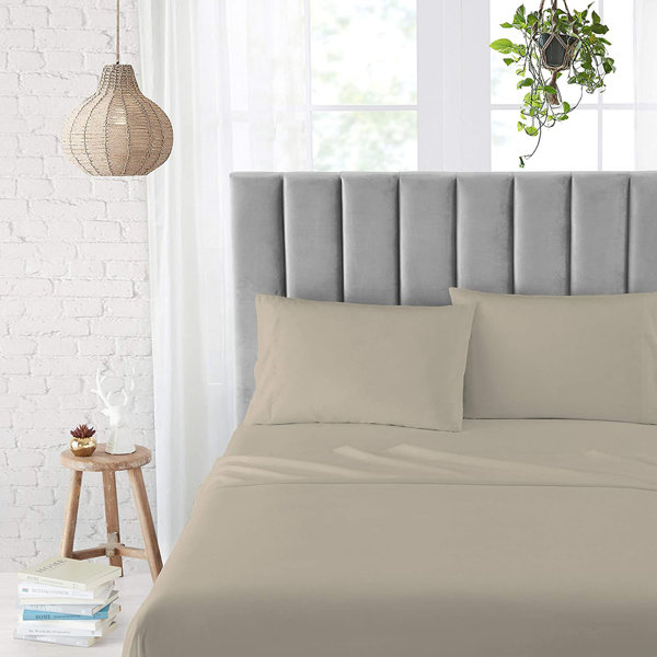 Mudd Microfiber Solid Colour Sheet Set - Wayfair Canada