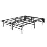 Mercer41 Black Metal Platform Foldable Bed Frame, Toolless High Profile ...