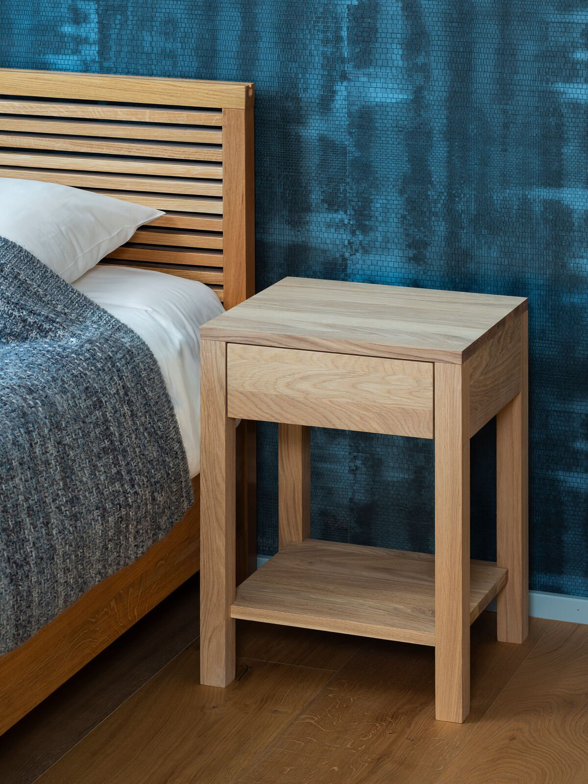 Union Rustic Alphonse Solid Oak Bedside Table With 1 Drawer - Wayfair ...