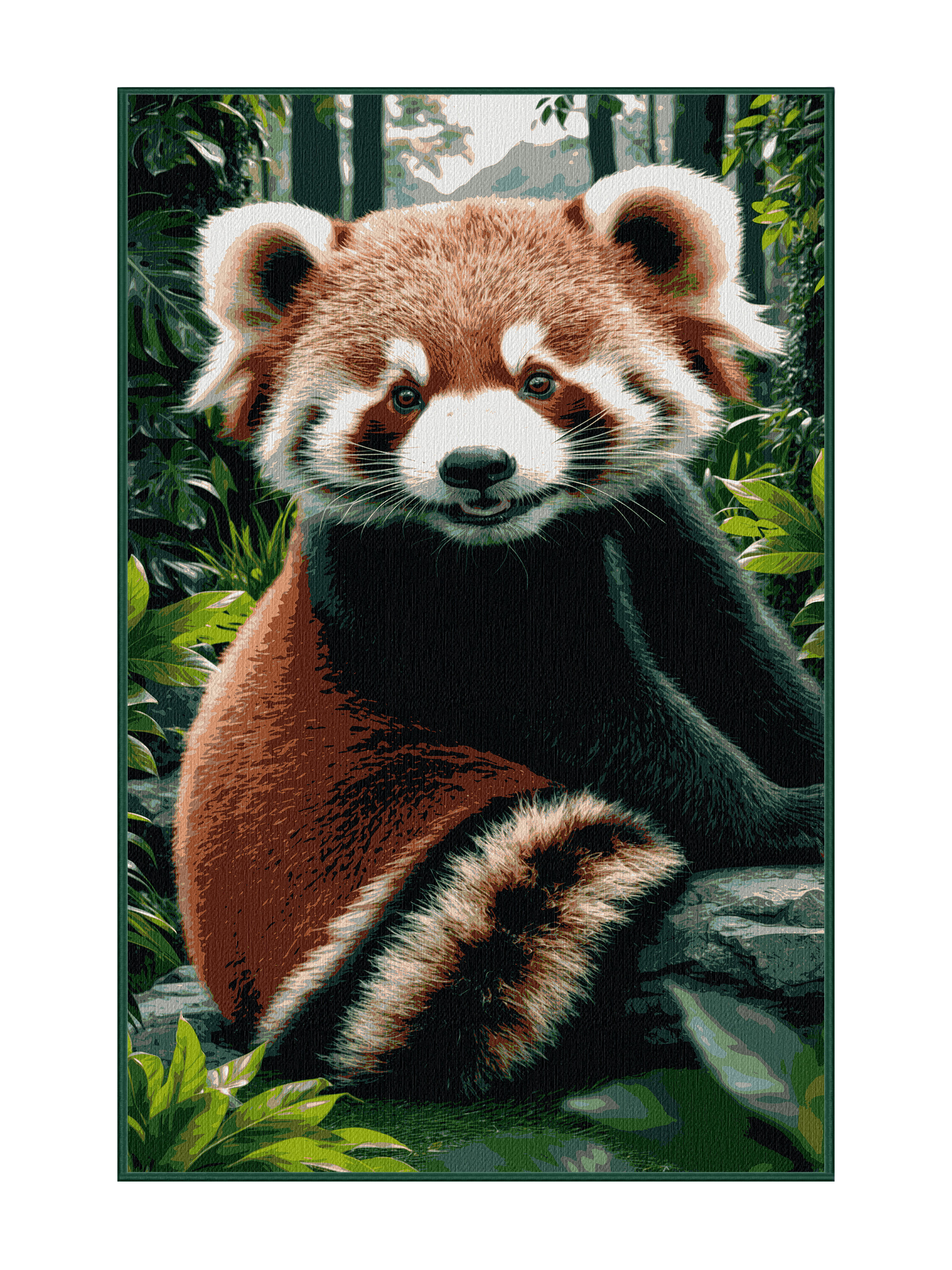 Foundry Select Washable Red Panda Wildlife Area Rug | Wayfair