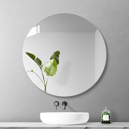 FixtureDisplays Round Acrylic Mirror Plastic Shatter Proof Bath Nursery ...
