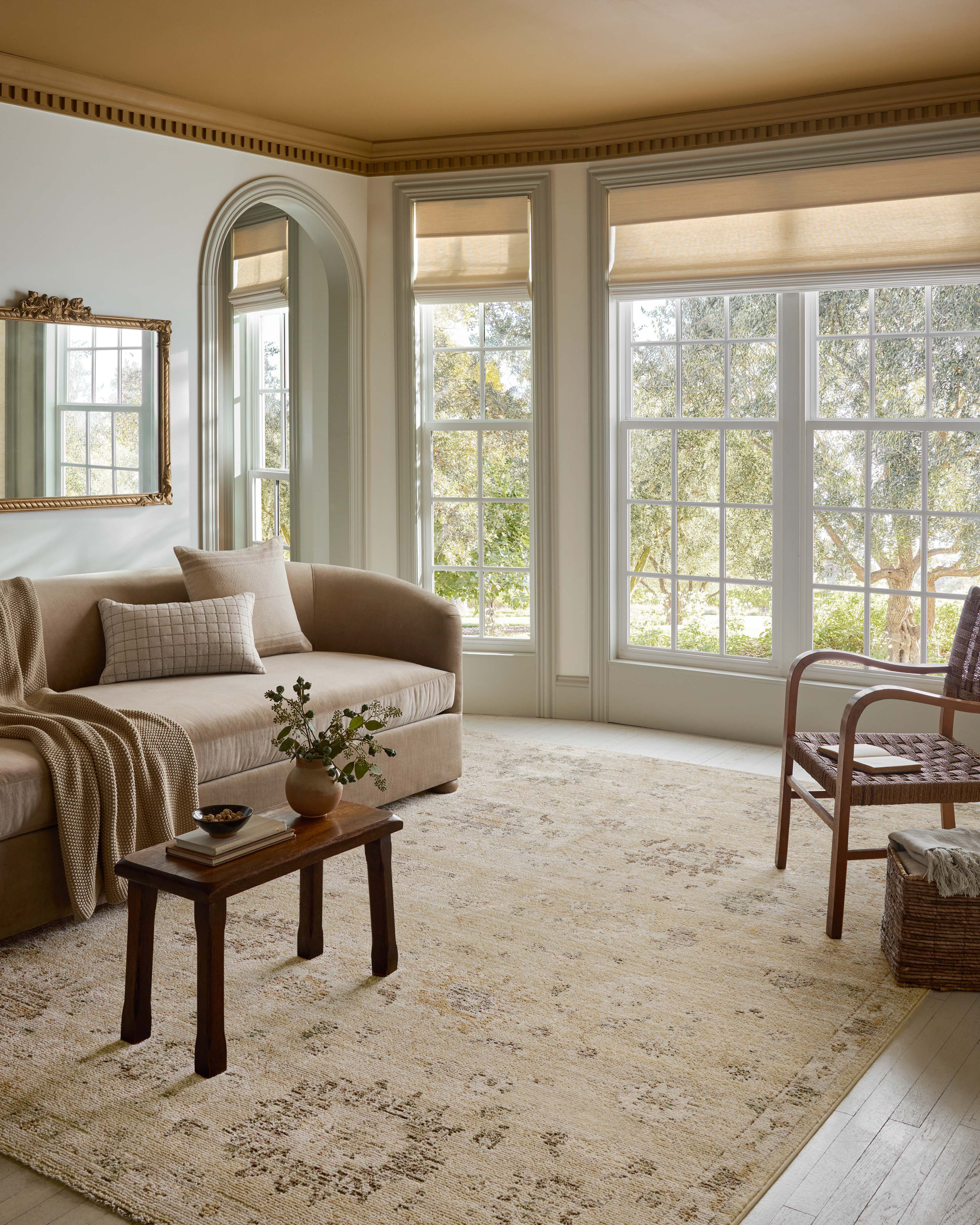 Magnolia Home by Joanna Gaines x Loloi Pace Apricot / Multi Area Rug ...