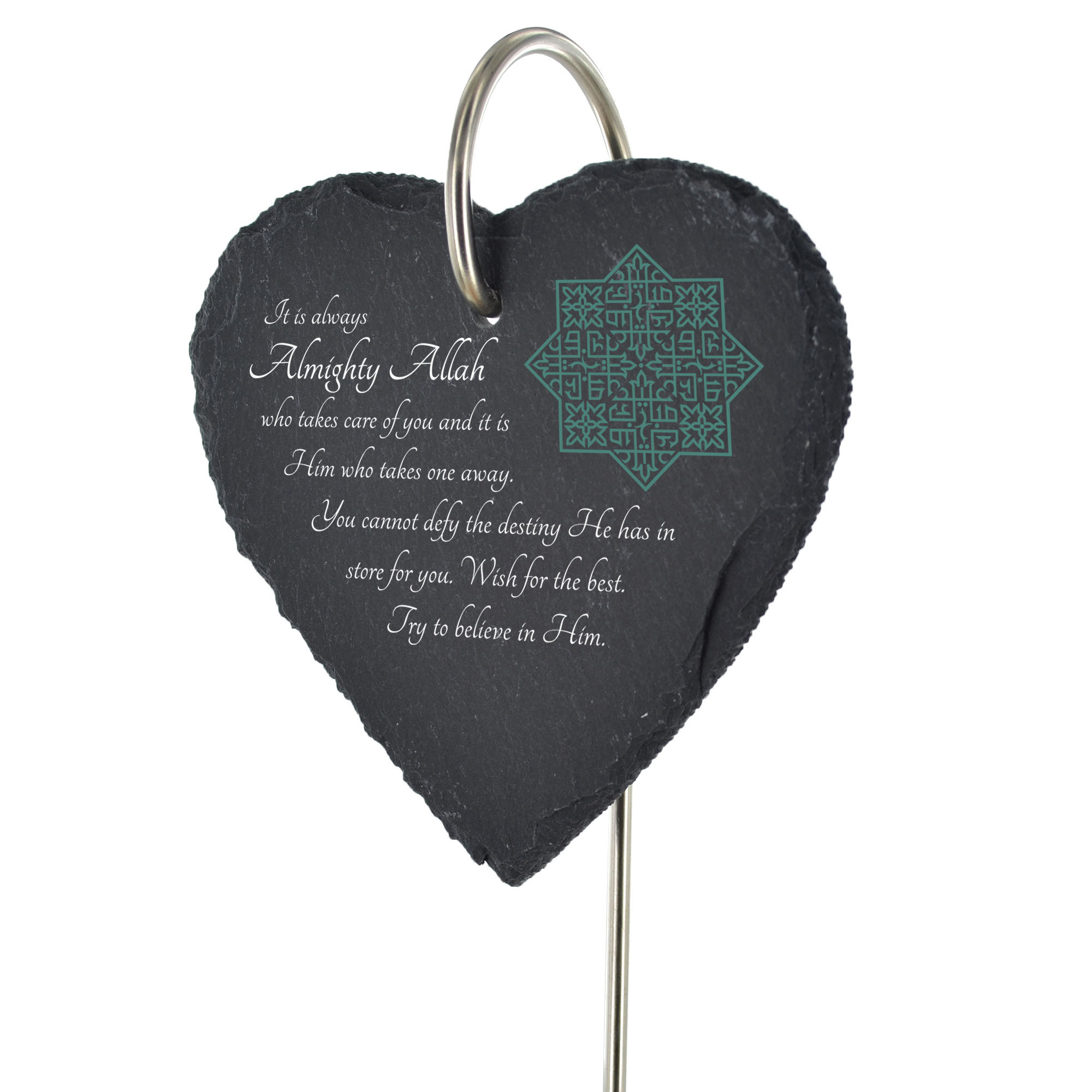 Dakota Fields Birkner Waterproof Slate Heart Grave Marker People ...