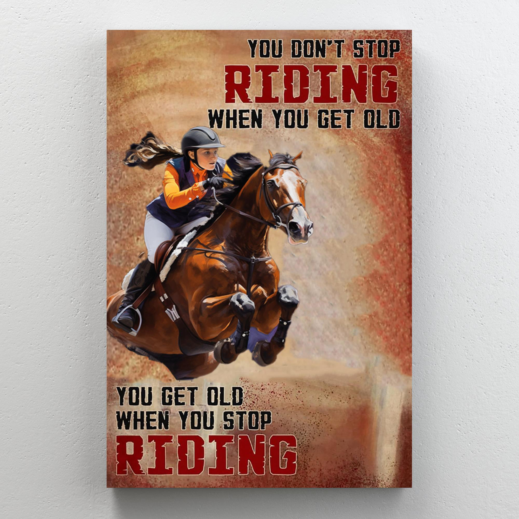 Trinx When You Stop Riding Horse - 1 Piece Rectangle Graphic Art Print ...