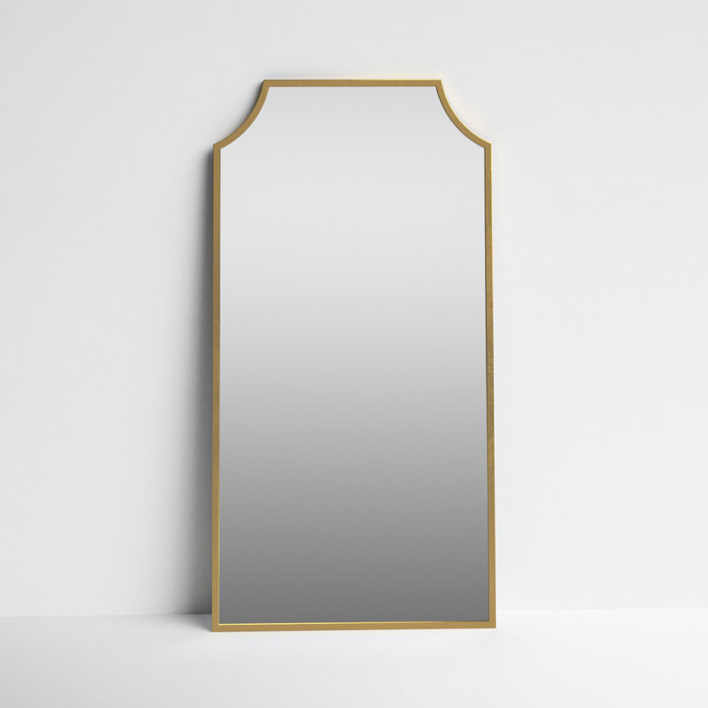 Joss & Main Simone Metal Flat Floor Mirror & Reviews | Wayfair