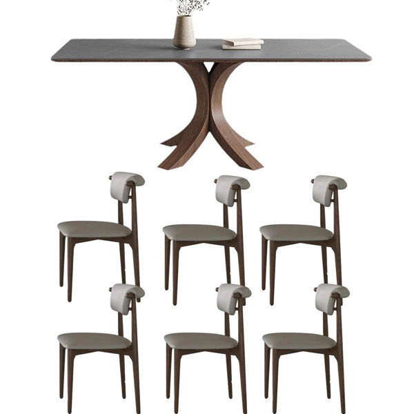 Orren Ellis Jermarkus 7 - Piece Pedestal Dining Set | Wayfair