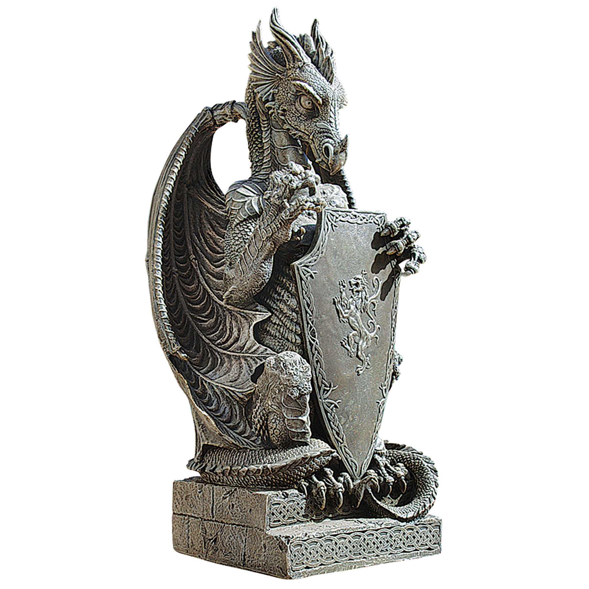 Design Toscano The Grande Dragon Sentinel Statue & Reviews | Wayfair