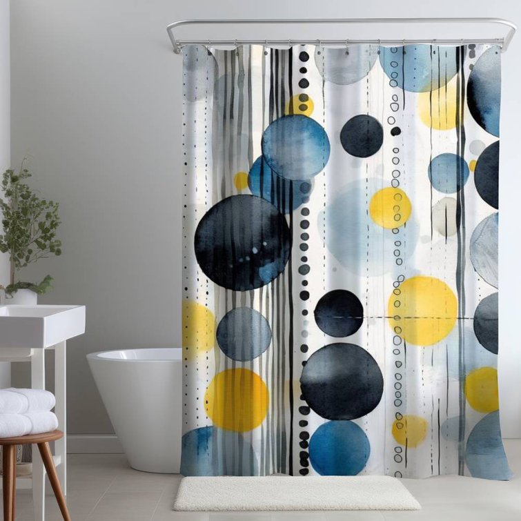 Begin Edition International Inc. Geometric Shower Curtain | Wayfair