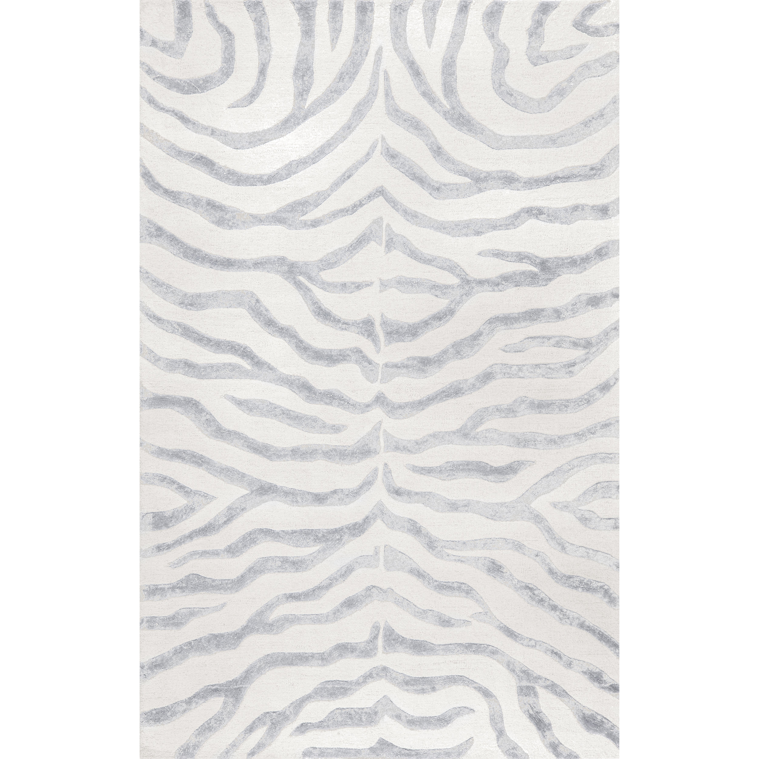 Mercer41 Fathima Animal Print Hand Tufted Wool Gray Area Rug & Reviews ...
