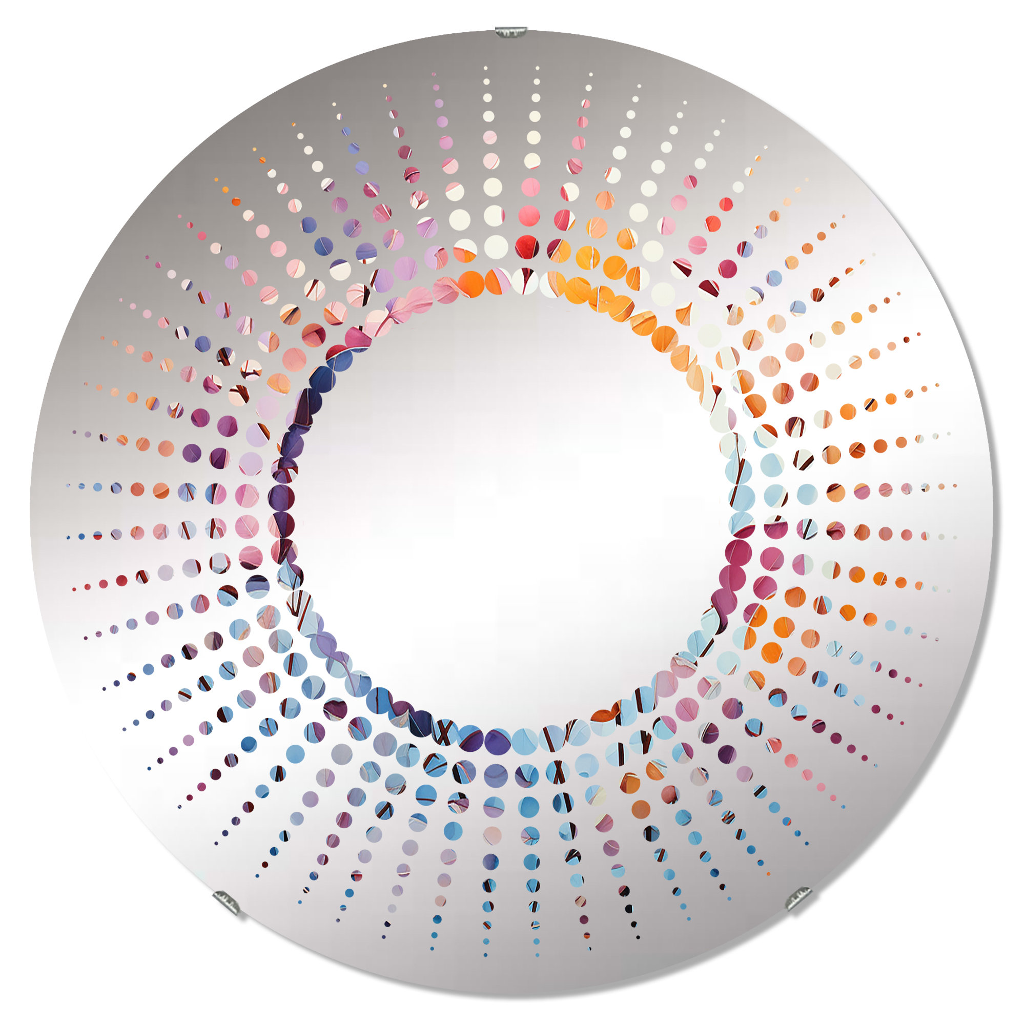 East Urban Home Dreamy Colorful Foliage - Starburst Decorative Mirror ...