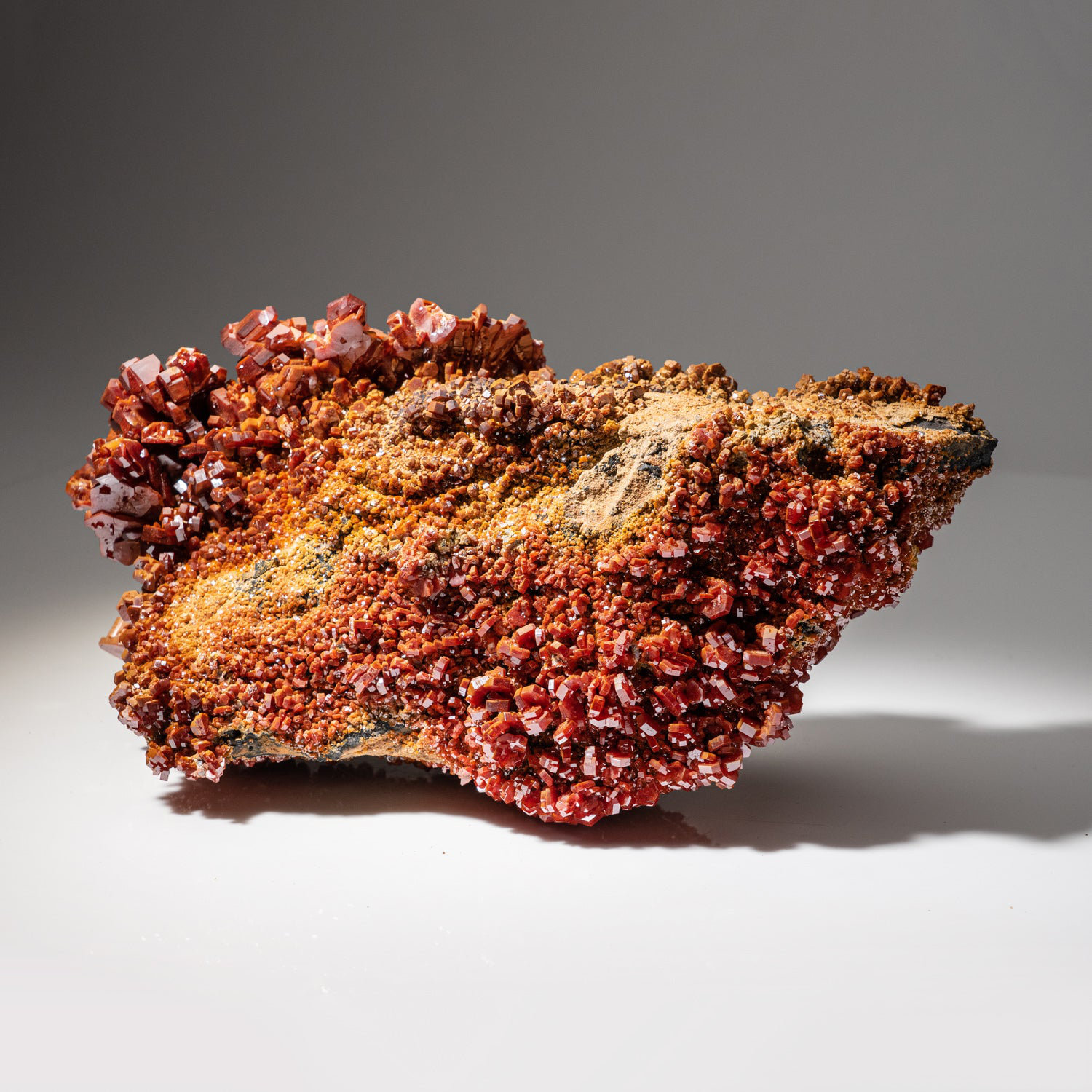 Astro Gallery of Gems Vanadinite Crystal Cluster On Matrix From ...
