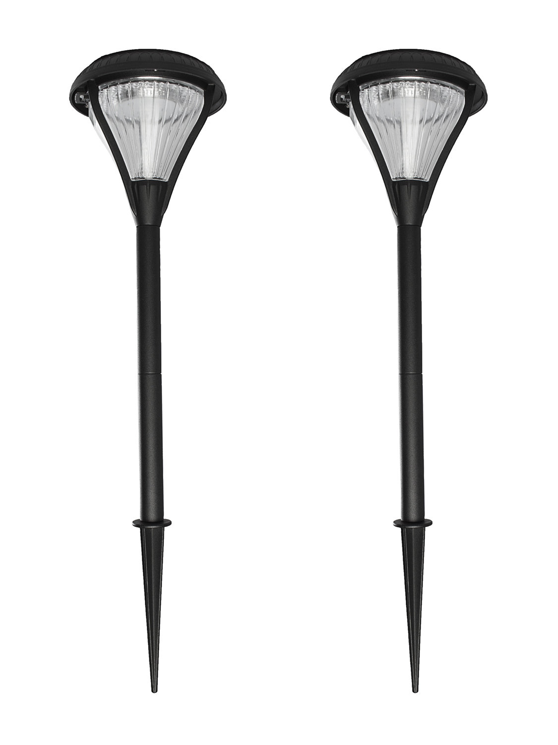 Gama Sonic Premier Pathway Lights 50 Lumens Solar Powered Dual LED ...