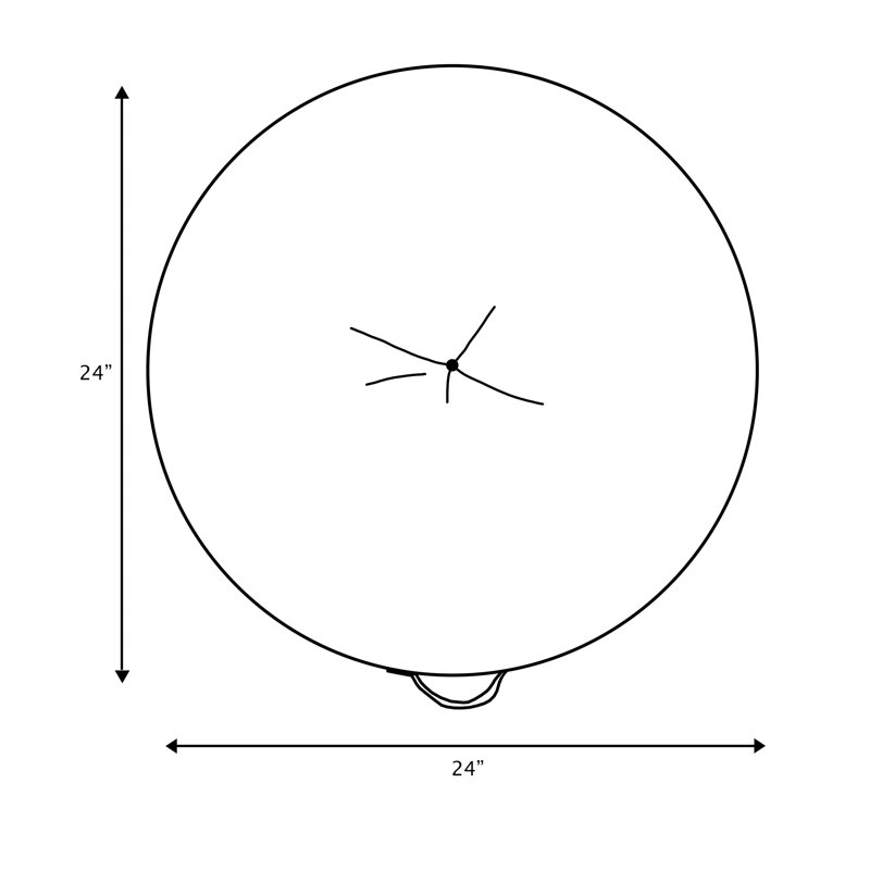 Birch Lane™ Danva Sunbrella® Indoor/Outdoor Floor Circular Pillow Cover ...