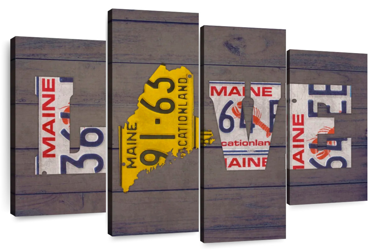 Breakwater Bay Aliaz Maine State Love | Wayfair