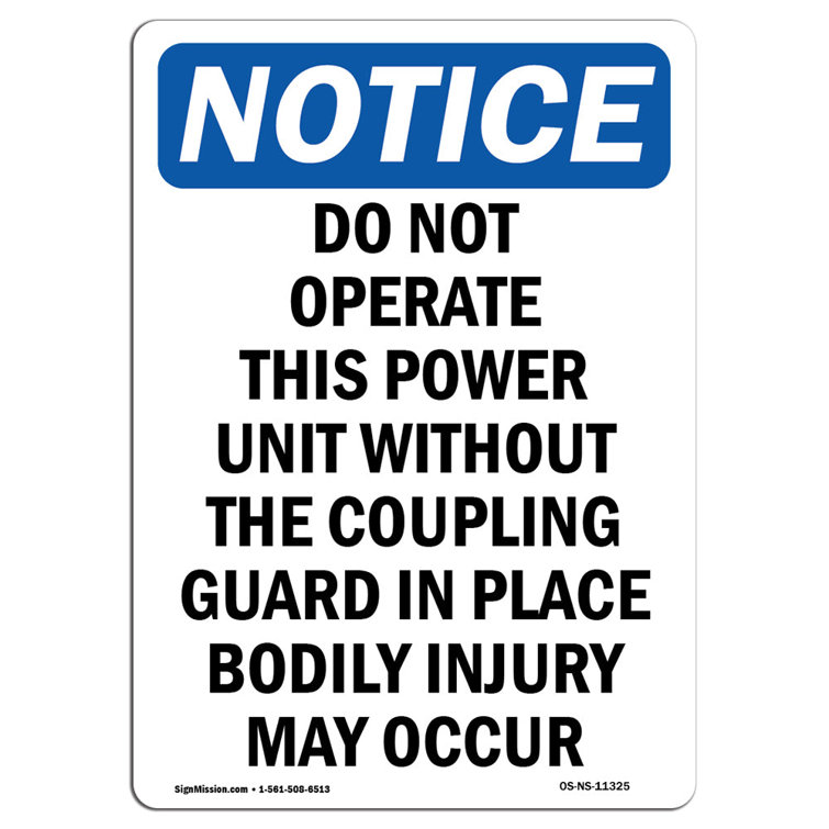 SignMission Do Not Operate This Power Unit Sign | Wayfair
