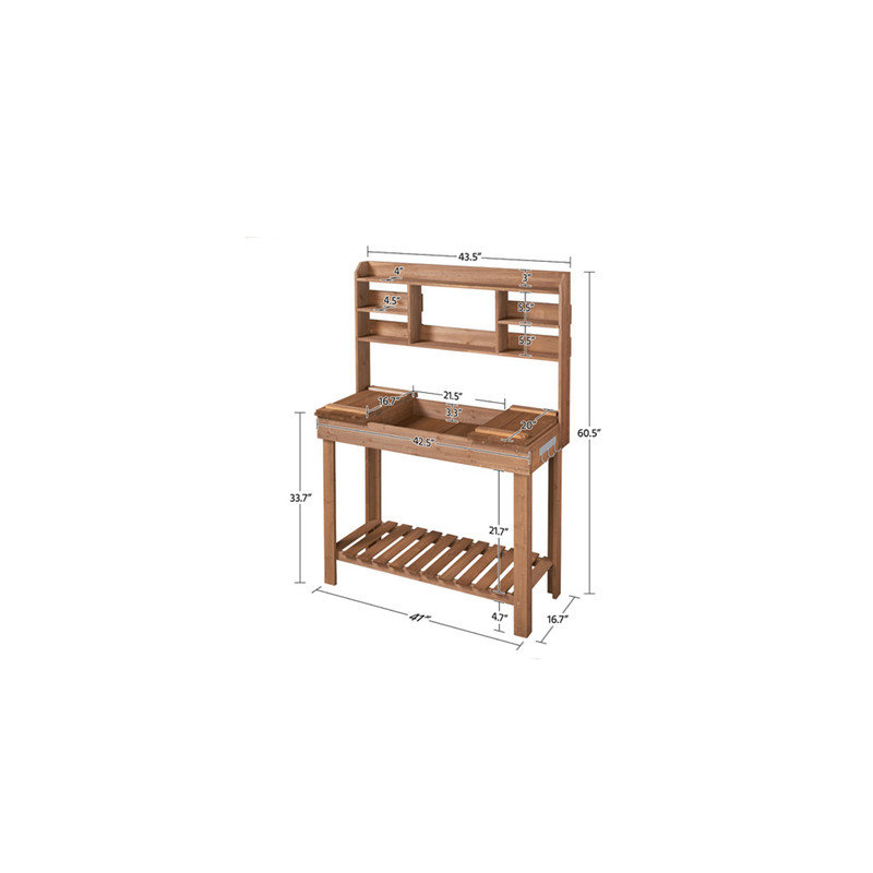 Arlmont & Co. Potting Bench Table Horticulture Germination Table ...