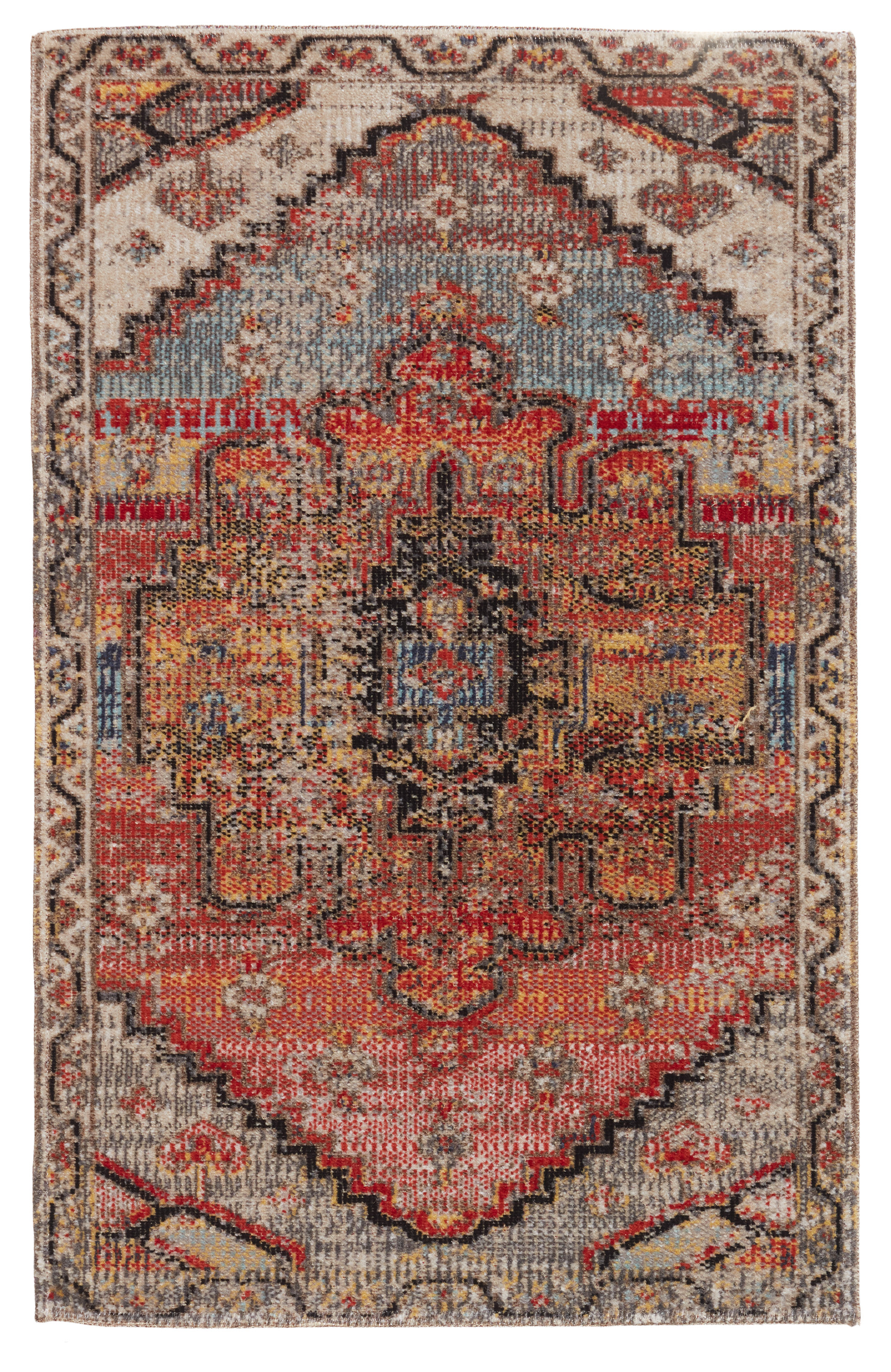 Steelside™ Haden Oriental Blue/Gray Indoor / Outdoor Area Rug & Reviews ...