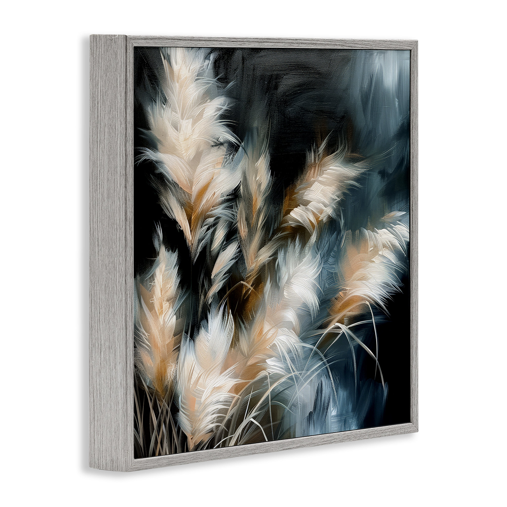 Ebern Designs Feathery Windblown Wheat Framed Giclee Art by Raymond ...