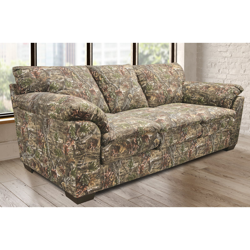 Union Rustic Sofa in Superflauge Camo Fabric | Wayfair