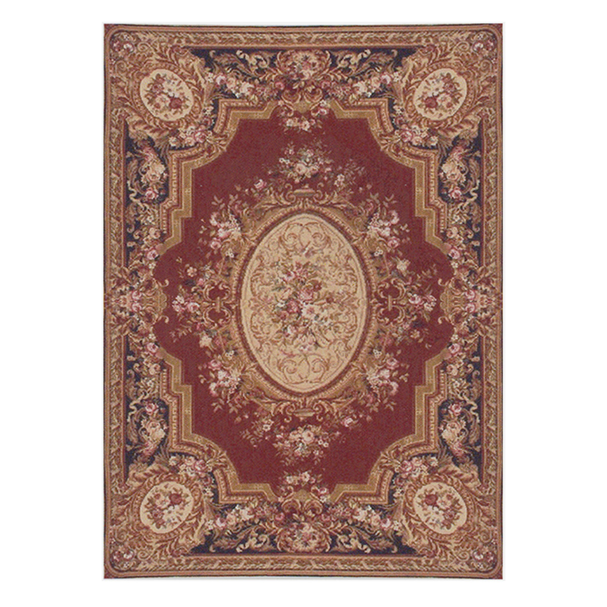 American Home Rug Co. Grandeur Needlepoint French Handwoven Wool ...