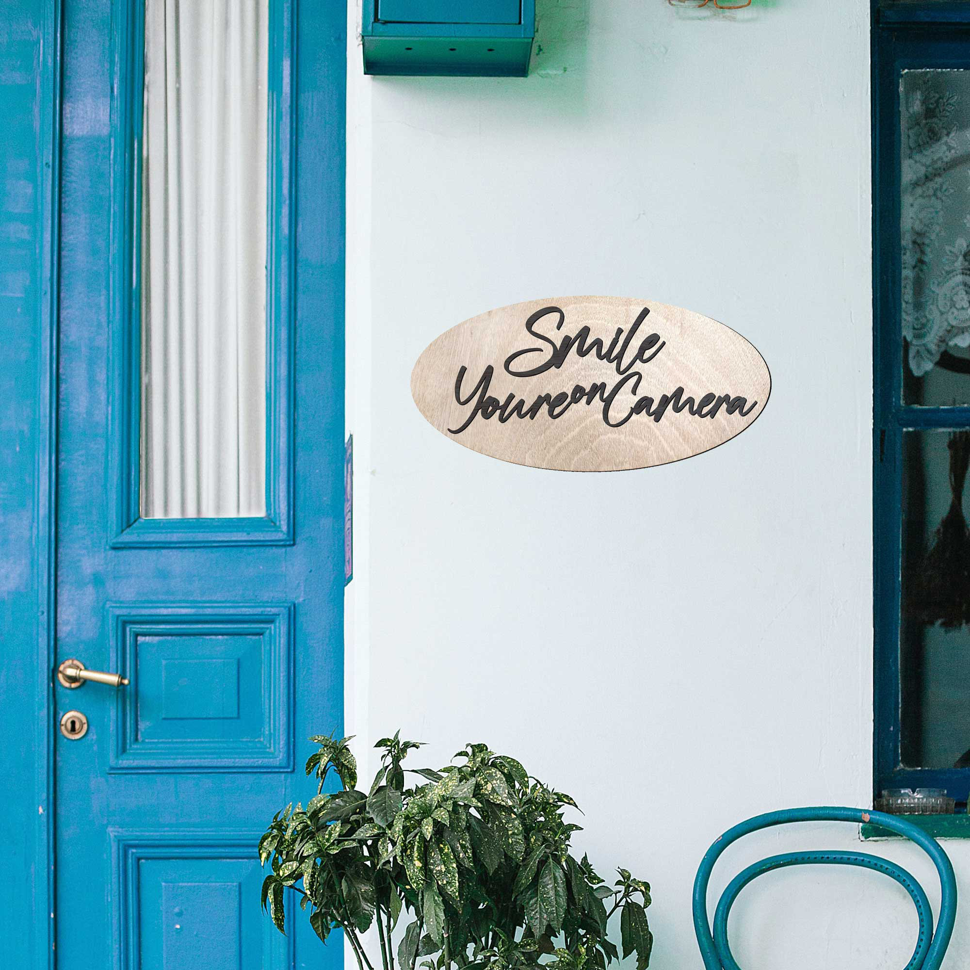 Designocracy Smile You Are on Camera Sign | Wayfair